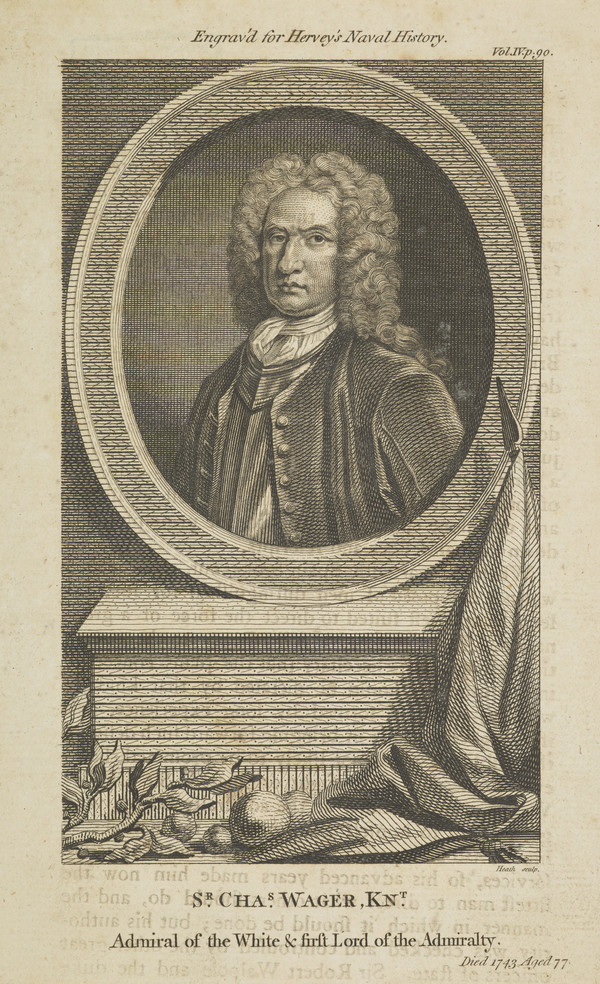 Sir Charles Wager, 1666 - 1743. Admiral by James Heath | National Galleries of Scotland