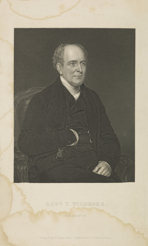 Rev. Timothy Wildbore, active 1808 - 1827. Dissenting minister at ...