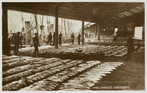Fish Market, Aberdeen by Valentine & Sons | National Galleries of Scotland