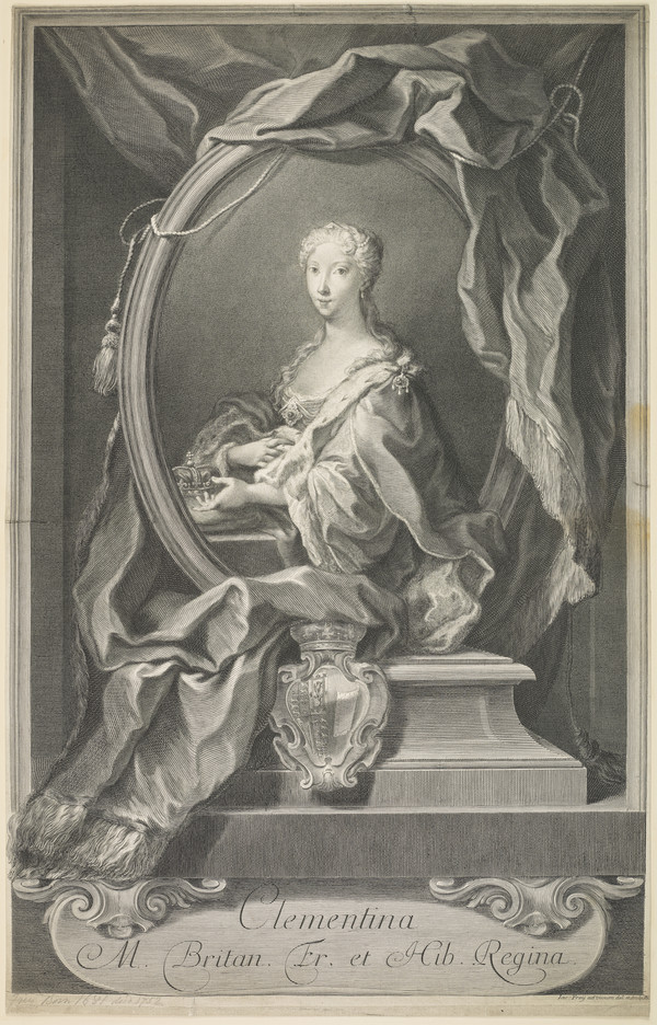 Princess Maria Clementina Sobieska, 1701 - 1735. Wife of Prince James ...