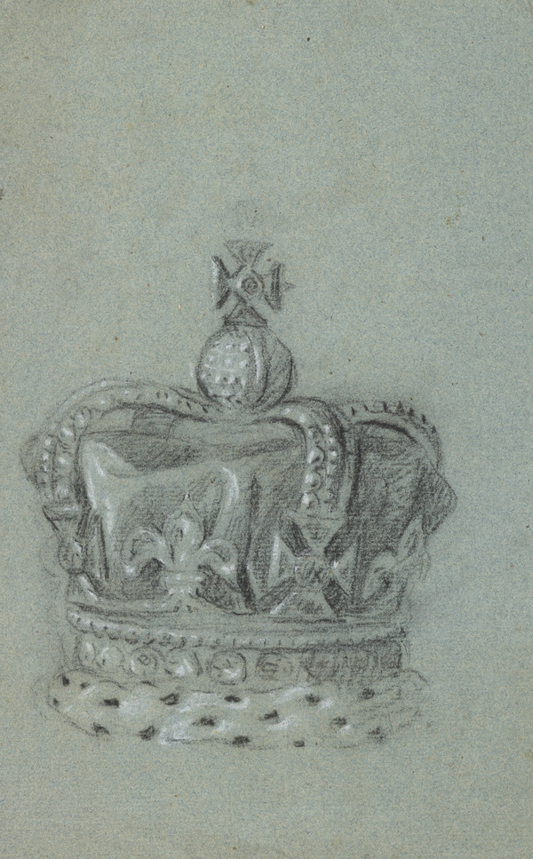 A Crown. Study for the Painting of George III in Coronation Robes by ...