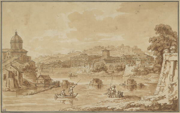 View along the Tiber in Rome | National Galleries of Scotland