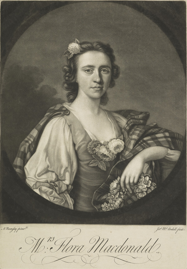 Flora Macdonald, 1722 - 1790. Jacobite heroine by James McArdell | National Galleries of Scotland