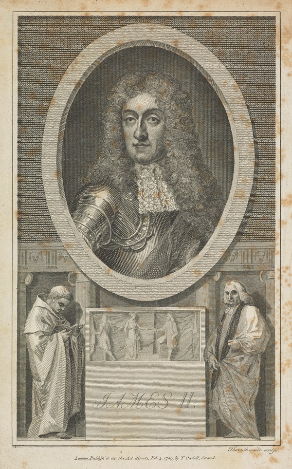James VII and II, 1633 - 1701. Reigned 1685 - 1688 by John Thornthwayte ...