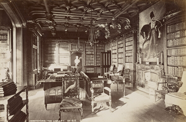 Abbotsford, the Library by George Washington Wilson | National ...