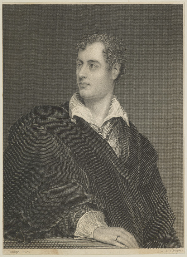 George Gordon, 6th Lord Byron, 1788 - 1824. Poet by William Joseph ...