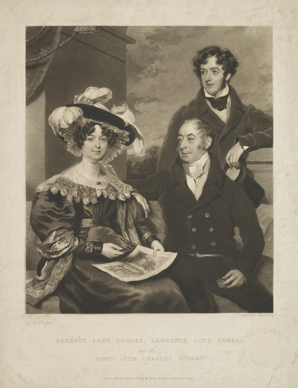 Lawrence Dundas, 1st Earl of Zetland, 1766 - 1839 (with Harriet, Lady ...
