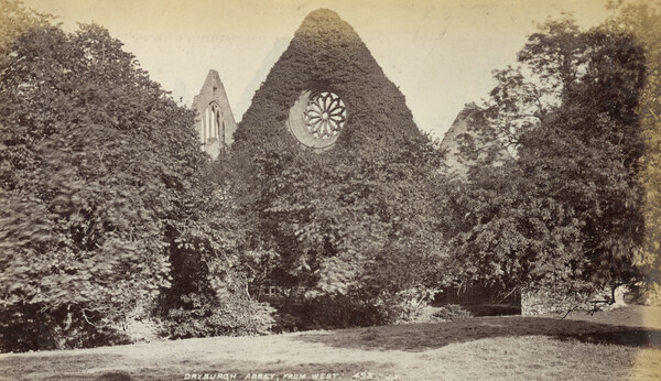Dryburgh Abbey, from West by James Valentine | National Galleries of ...