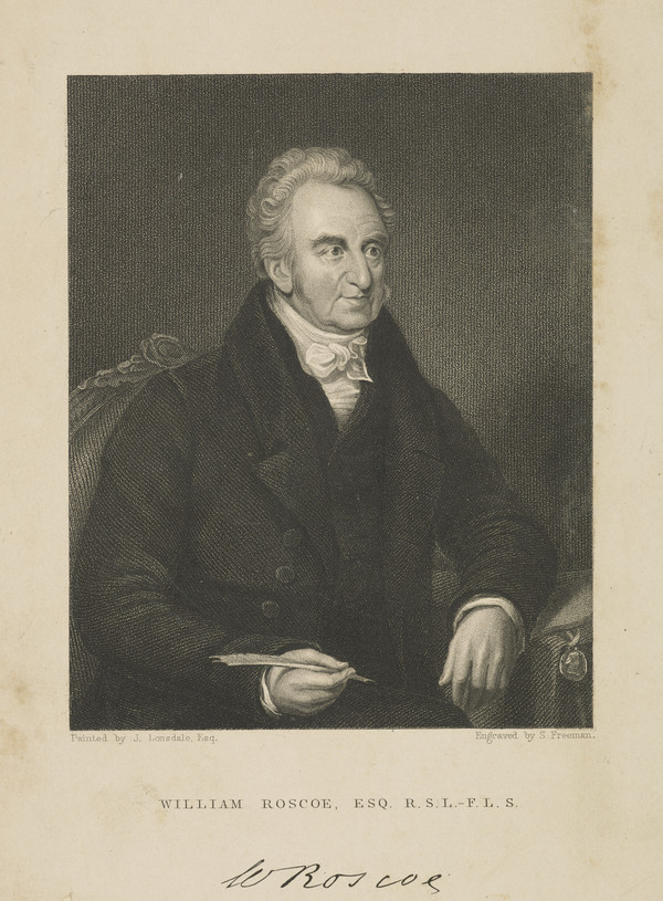 William Roscoe, 1753 - 1831. Historian by Samuel Freeman | National ...