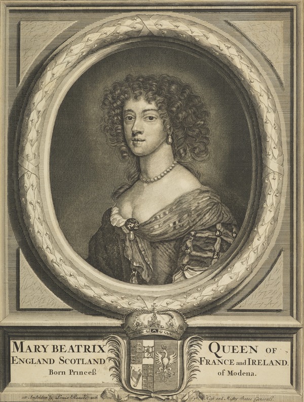 Mary of Modena, 1658 - 1718. Consort of James VII and II by Pieter ...