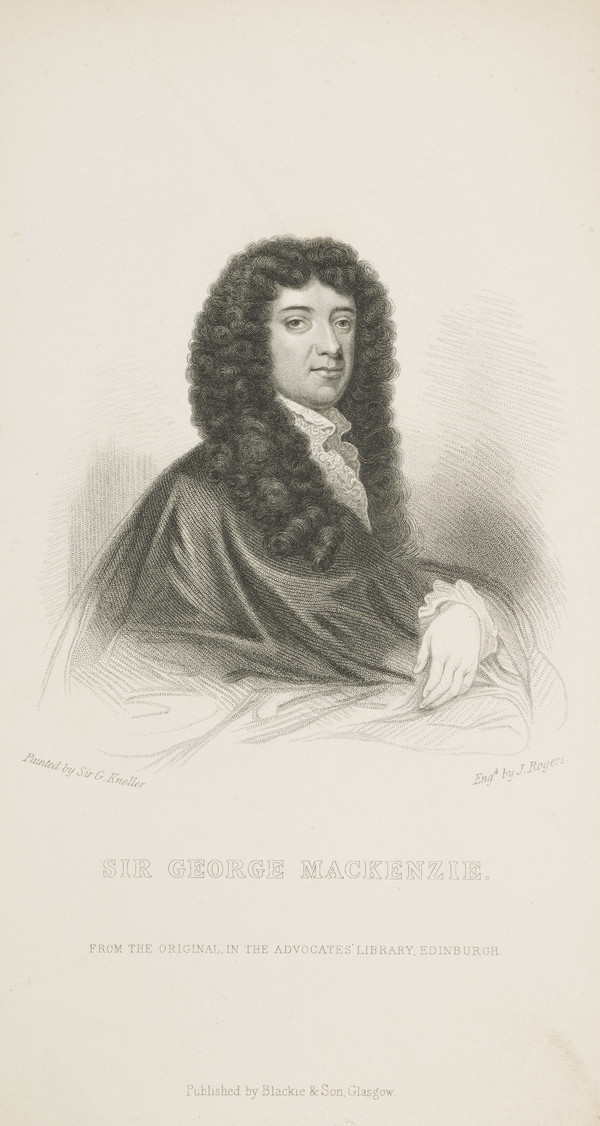 Sir George Mackenzie, 1636 - 1691. Founder of the Advocates Library by ...