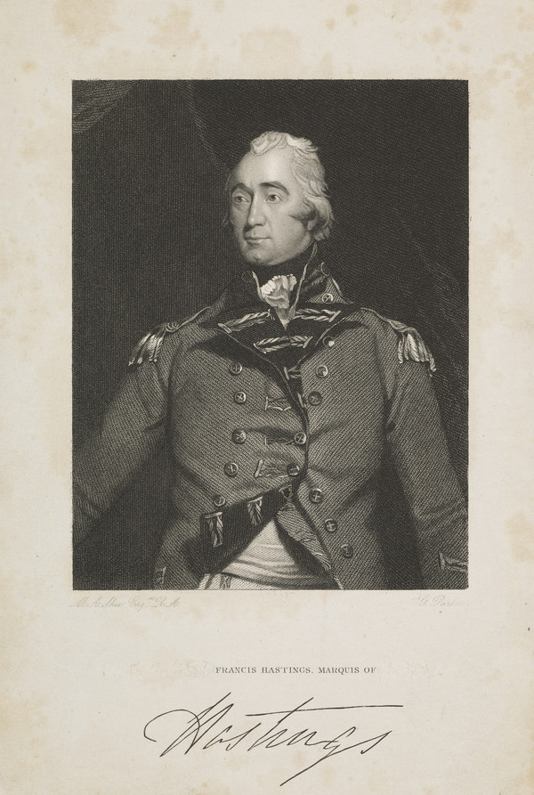 Francis Rawdon-Hastings, 2nd Earl of Moira and 1st Marquess of Hastings ...