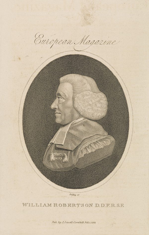 Rev. William Robertson, 1721 - 1793. Historian. Principal of Edinburgh ...
