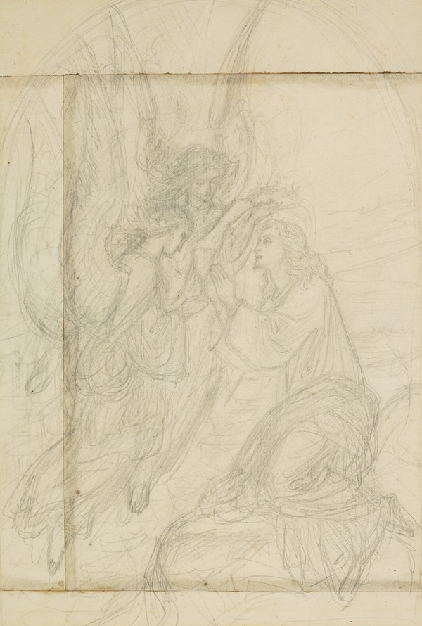 Christ Crowned by Two Angels by Sir Joseph Noel Paton | National ...