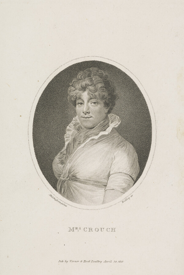 Anna Maria Crouch (née Phillips), 1763 - 1805. Vocalist and actress (in ...