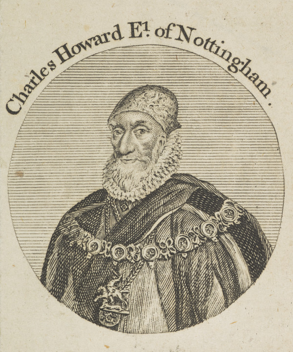 Charles Howard, 1st Earl of Nottingham, 1536 - 1624. Lord High Admiral ...