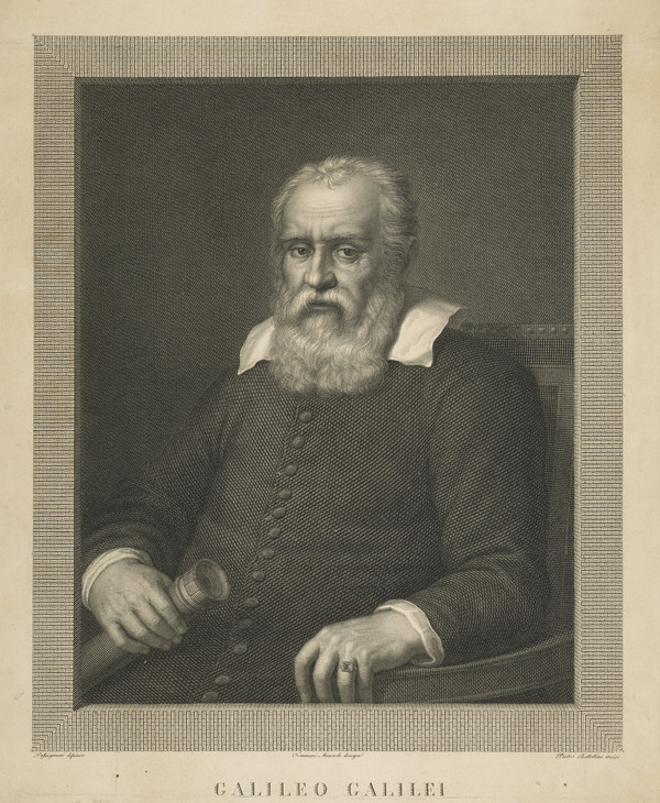 Galileo Galilei, 1564 - 1642. Italian Astronomer and Mathematician by Pietro Bettelini ...