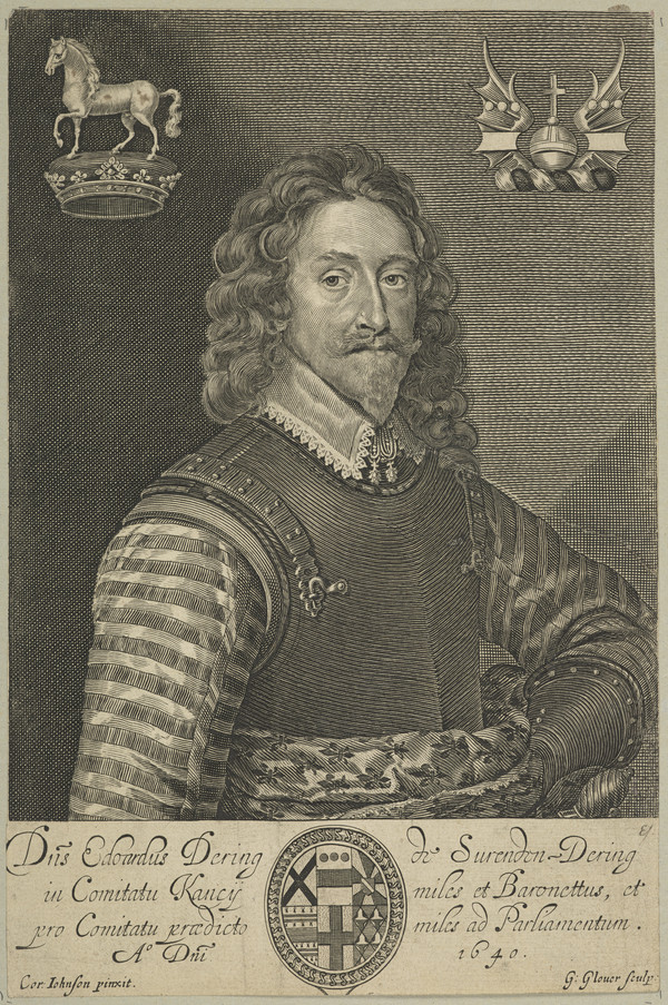 Sir Edward Dering, 1st Baronet Dering, 1598 - 1644. by George Glover ...