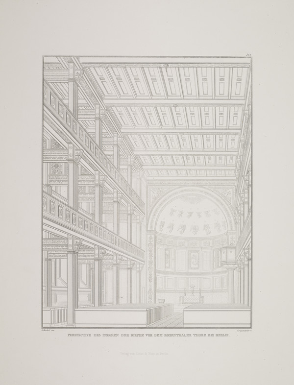 Elevations; Sections; Plan (Plate 161 of 'Interior perspective of the ...