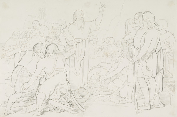 Saint Columba Preaching by William Bell Scott | National Galleries of ...
