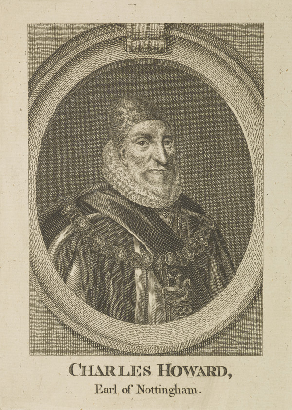 Charles Howard, 1st Earl of Nottingham, 1536 - 1624. Lord High Admiral ...