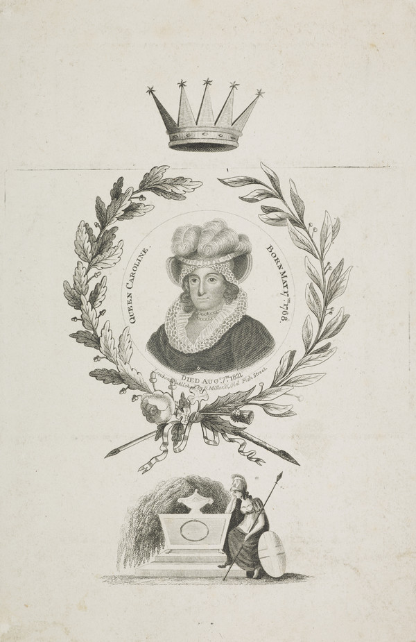 Queen Caroline; Princess Caroline Amelia Elizabeth, 1768 - 1821 ...