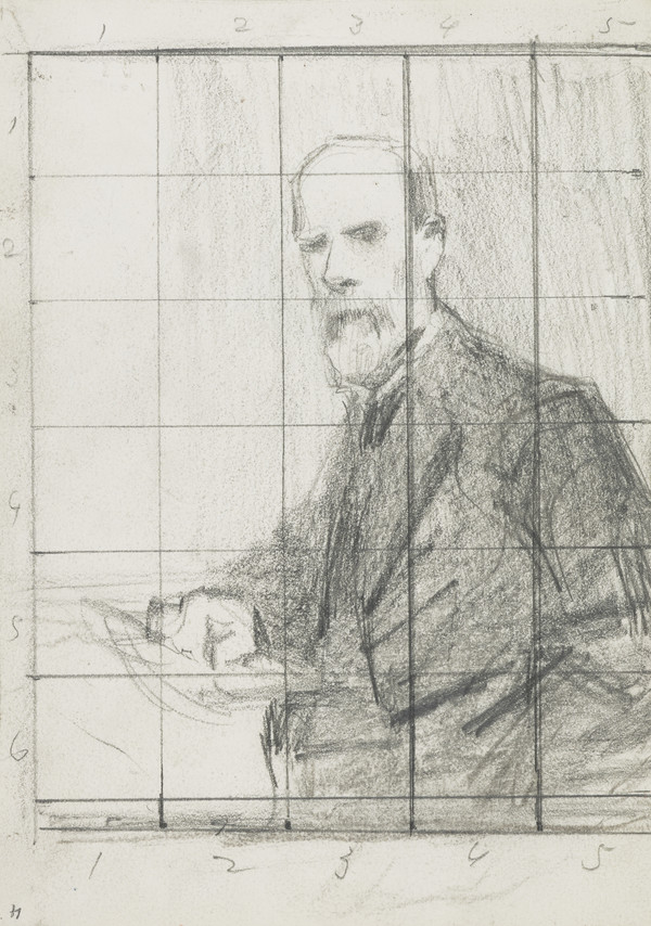 Study for portrait of man, presumed to be Joseph Russell by Sir James ...