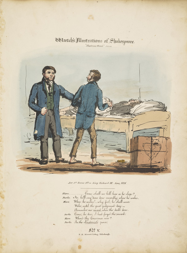 Dr Robert Knox, 1791 - 1862. Anatomist. ('Wretch's Illustrations of Shakespeare', Burke and Hare ...