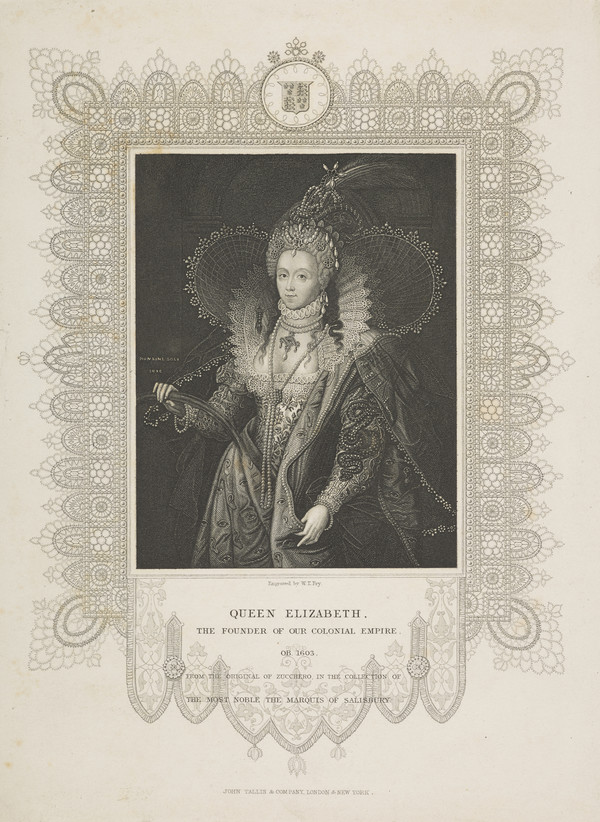 Elizabeth, Queen of England, 1533 - 1603. Reigned 1558 - 1603 by ...