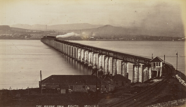 Tay Bridge from South by James Valentine | National Galleries of Scotland