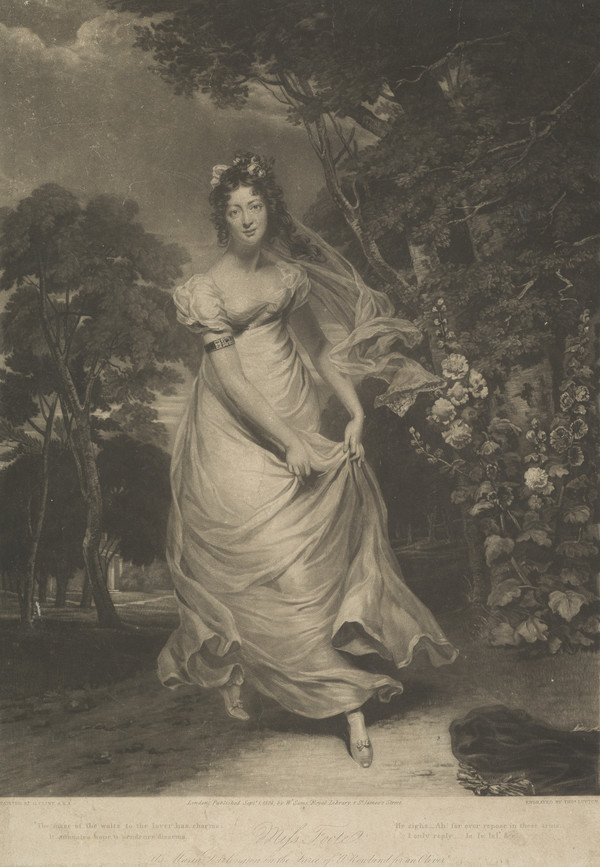 Maria Foote, c 1797 - 1867. Actress, as Maria Darlington in the Farce ...