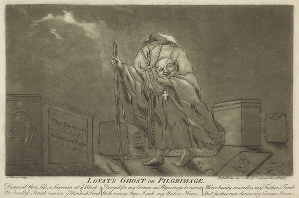 Simon Fraser, Lord Lovat, c 1667 - 1747. Jacobite. "Lovat's Ghost on Pilgrimage" by Samuel ...