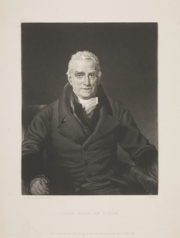 John Scott, 1st Earl of Eldon, 1751 - 1838. Lord Chancellor by John ...