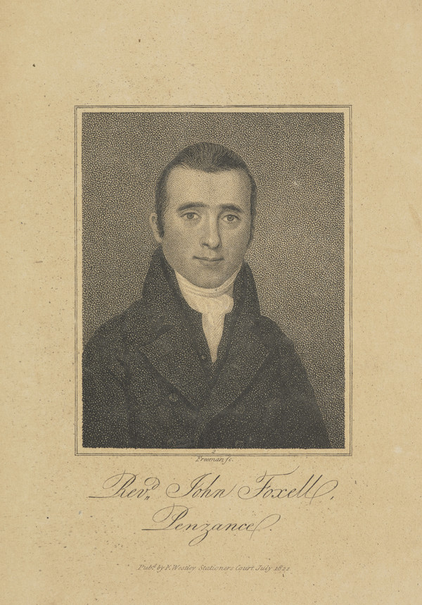 Rev. John Foxell, about 1776 - 1852. Congregational minister at ...