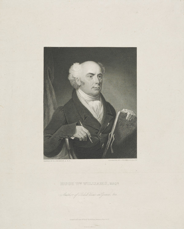 Hugh William Williams, 1773 - 1829. Artist by C. Thompson | National ...