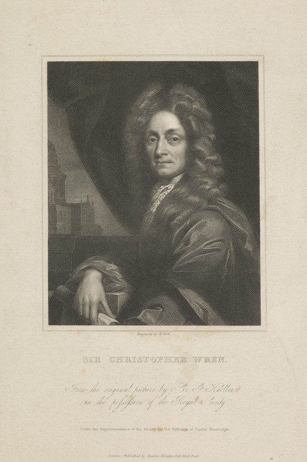 Sir Christopher Wren, 1632 - 1723. Architect by William Holl | National ...