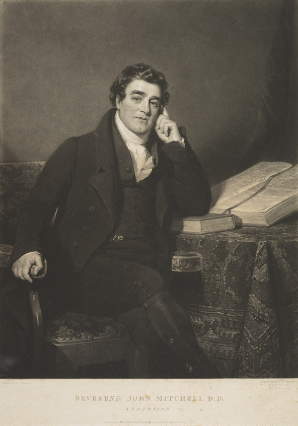 Rev. John Mitchell, 1768 - 1844. Minister of Anderston Church, Glasgow ...