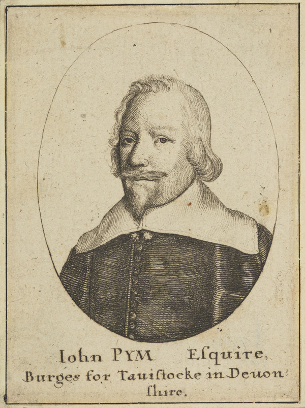 John Pym, 1584 - 1643. Member of Parliament for Tavistock by Wenceslaus ...