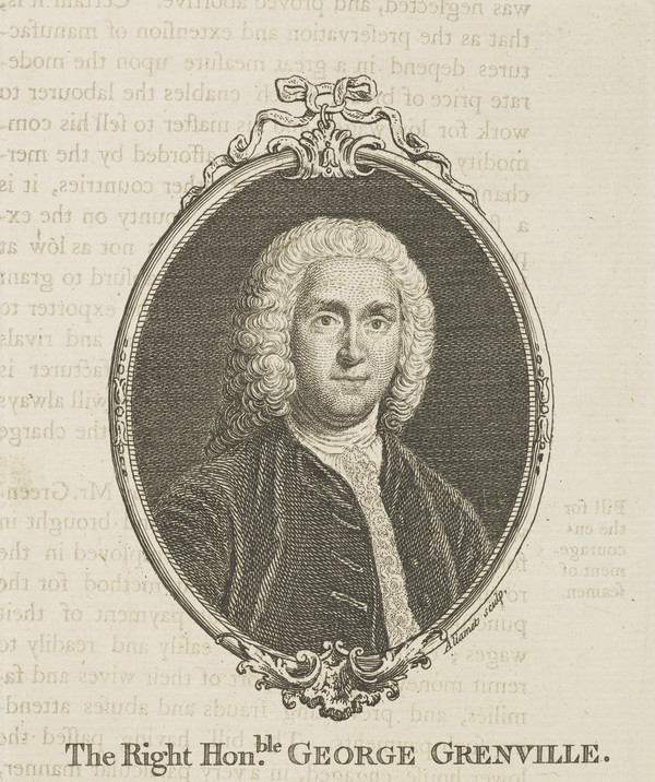 The Right Honourable George Grenville, 1712 - 1770. Statesman by ...