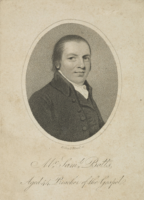 Samuel Botts, active 1782 - died 1812. Methodist preacher by Ridley and ...