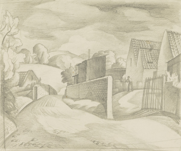 Road with Farm (study for an etching) by William Wilson | National ...