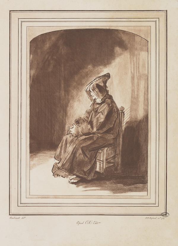 A Monk Sitting in his Cell, in Devout Meditation by William Wynne ...