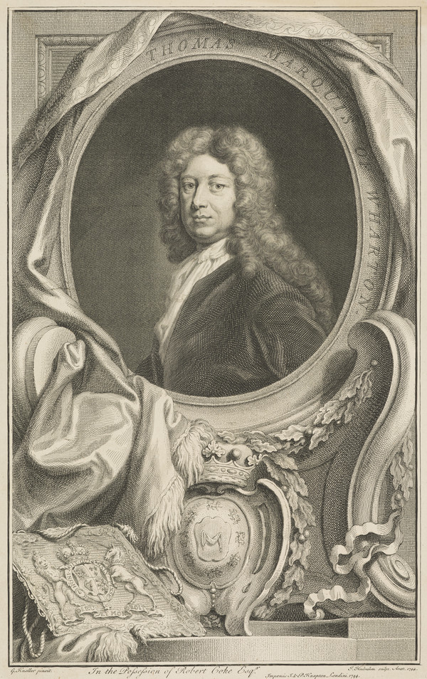 Thomas Wharton, 5th Baron and 1st Marquis of Wharton, 1648 - 1715. Lord ...