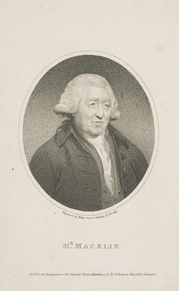 Charles Macklin, c 1697- 1797. Irish dramatic author and actor by ...