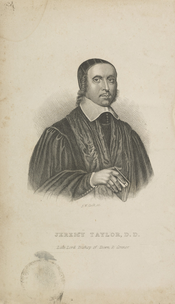 Jeremy Taylor, 1613 - 1667. Bishop of Down and Connor by J.W. Cook ...