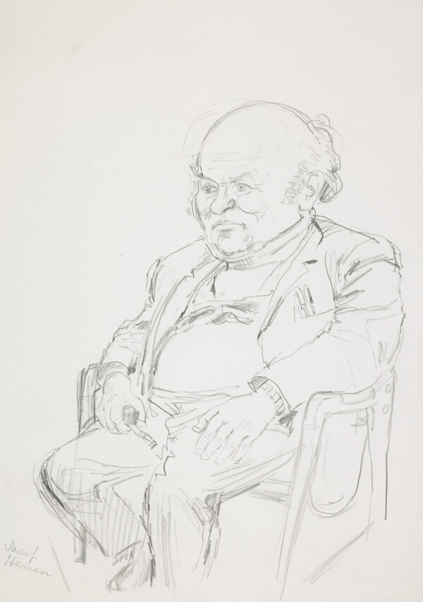 Josef Herman, 1911 - 2000. Artist by Emilio Coia | National Galleries ...