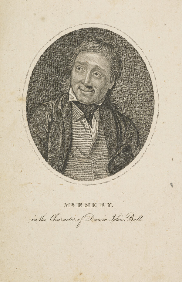 John Emery, 1777 - 1822. English comedian. (in the character of Dan in ...