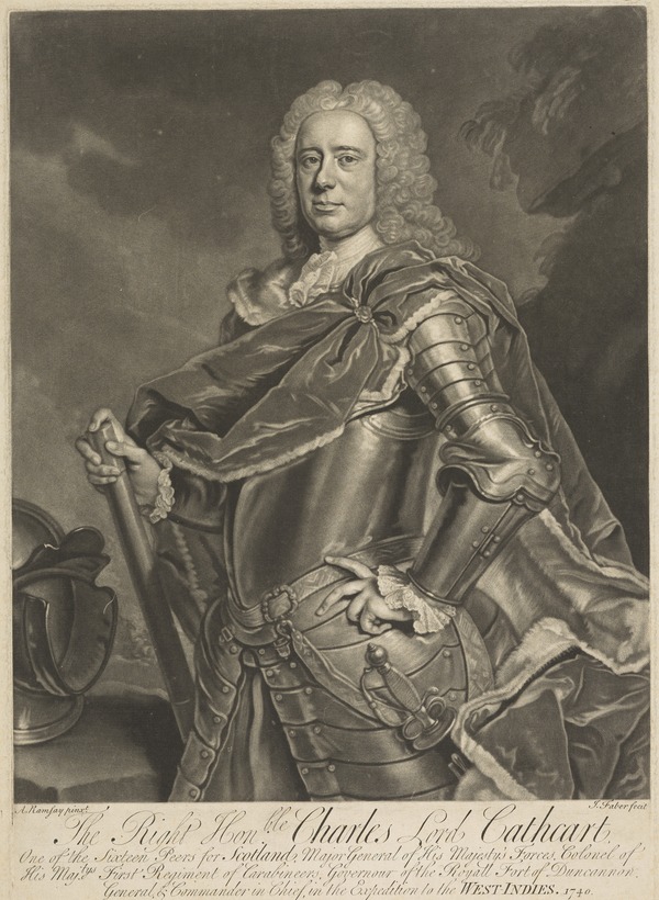 Charles Cathcart, 8th Baron Cathcart, 1686 - 1740 by Johannes Faber ...
