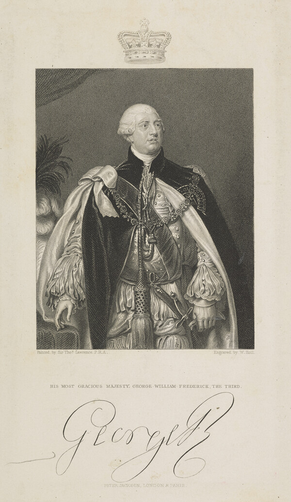 George III, 1738 - 1820. Reigned 1760 - 1820 by William Holl | National ...