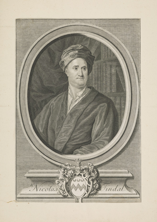 Nicolas Tindal, 1687 - 1744. Chaplain to Greenwich Hospital; historian ...